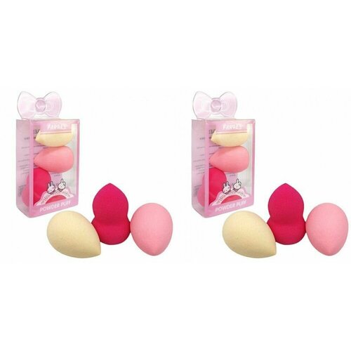 Farres cosmetics Спонжи-мини для макияжа, 3 шт, 2 упаковки/