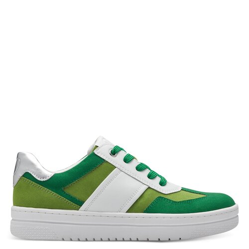 Кроссовки Marco Tozzi, размер 38, белый, зеленый