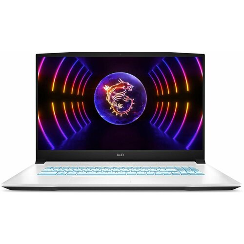 Ноутбук игровой MSI Sword 17 A12VE-808XRU 9S7-17L522-808, 17.3", IPS, Intel Core i5 12450H 2ГГц, 8-ядерный, 16ГБ DDR5, 512ГБ SSD, NVIDIA GeForce RTX 4050 для ноутбуков - 6 ГБ, Free DOS, белый