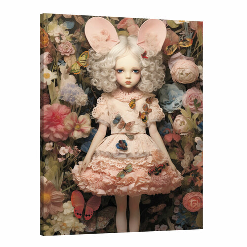 Интерьерная картина 50х70 "Кукла и ее мир"