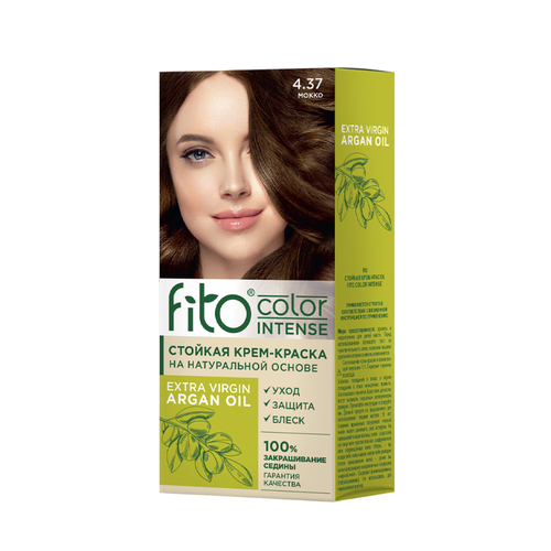 Стойкая крем-краска fito косметик Fito Color Intense т.4.37 Мокко 115 мл