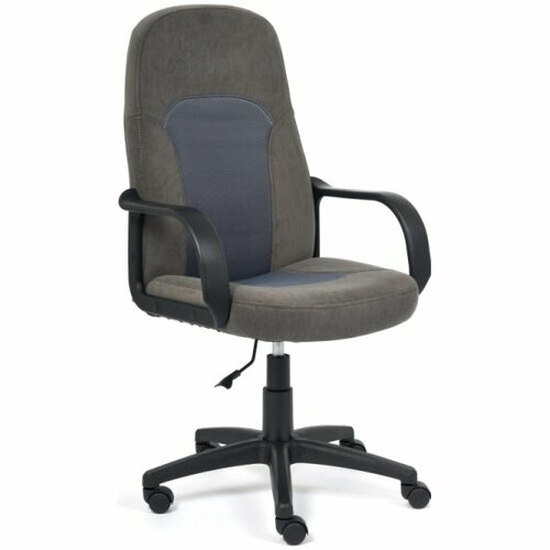 Кресло офисное Tetchair PARMA, флок/ткань, серый, 29/TW-12