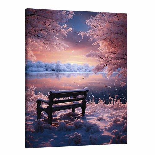 Интерьерная картина 50х70 "Зимний уют"