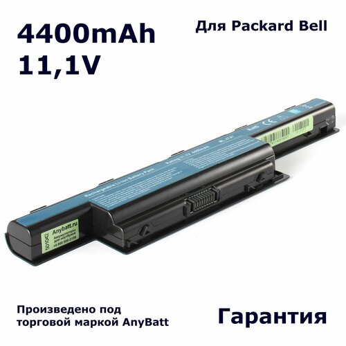 Аккумулятор AnyBatt 4400mAh, для EasyNote TS11-SB-882 F4211 LS11-HR-320 LS11-HR-527 LS13 LV11HC ENLV11HC-33116G50Mnks