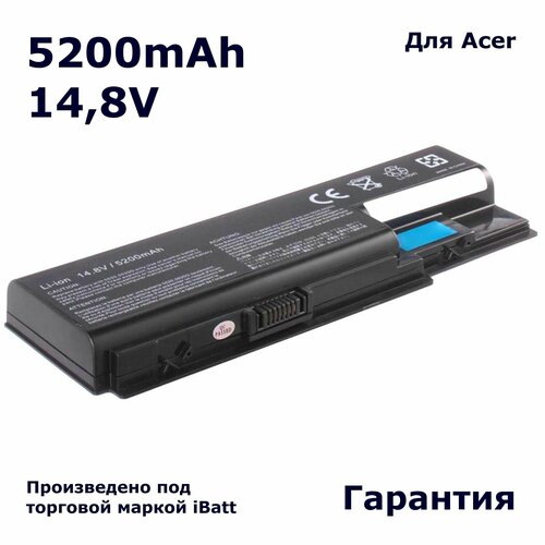 Аккумулятор iBatt 5200mAh, для Aspire 7720ZG 7530G 7730G Extensa 7630 5730ZG 7720Z 8942G 8530G 5530G 5942G 6935G 8930 5220