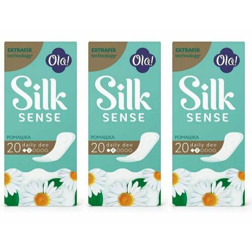 Ola! Прокладки ежедневные Silk Sense Daily, 20 шт, 3 уп