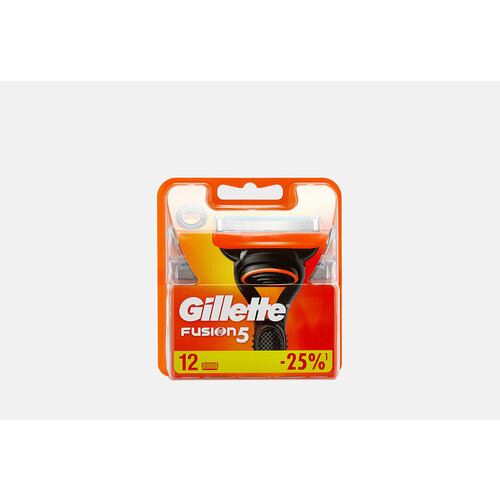 Сменные кассеты для бритья Gillette FUSION / количество 12 шт