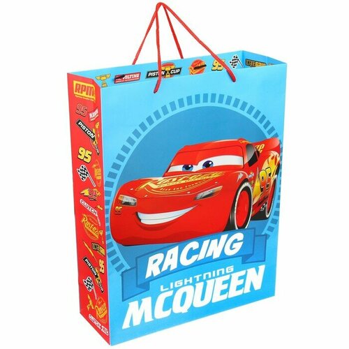 Пакет ламинированный вертикальный McQueen, Тачки, 31х40х11 см