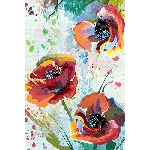 Шерстяной ковер Hunnu Цветы 6A1616 001 2 x 3 м.