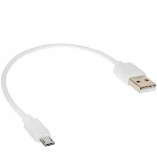 Кабель круглый FinePower micro USB - USB белый 0.2 м