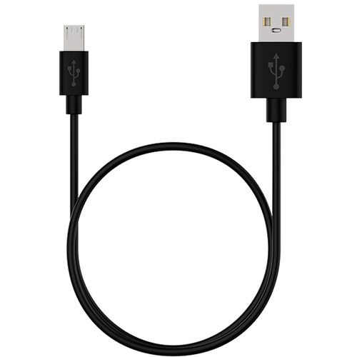 Кабель Maxvi (MC-01L) micro USB, 1м, 2A, удлиненный разъем, черный