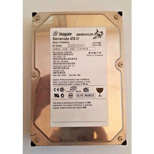 Жесткий диск Seagate ST360021A 60Gb 7200 IDE 3.5" HDD