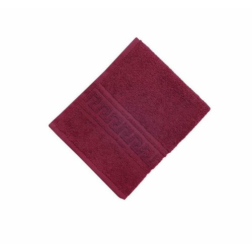 Махровое гладкокрашеное полотенце 40*70 см 380 г/м2 (Бордовый)