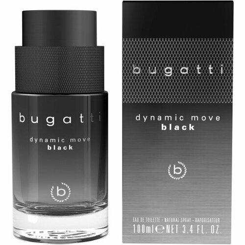 Мужская туалетная вода Bugatti! BUGATTI Dynamic move black, 100 мл