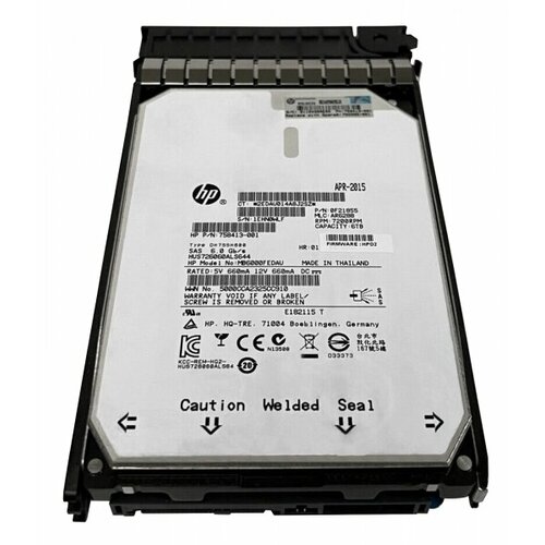 Жесткий диск HP 782995-001 6Tb SAS 3,5" HDD
