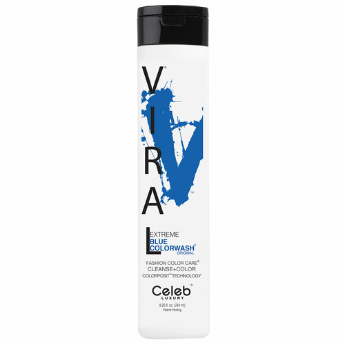 Celeb luxury Шампунь для яркости цвета ярко синий Viral Shampoo Extreme Blue 244 мл