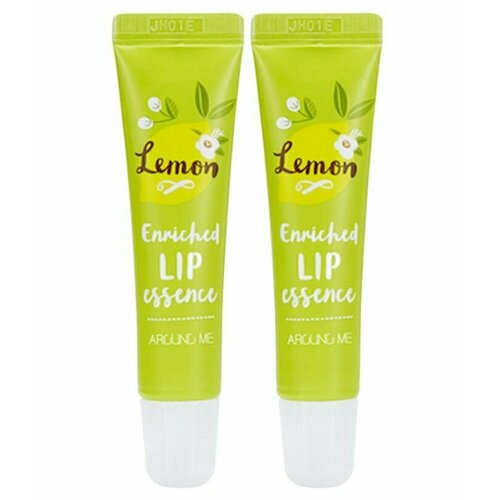 Welcos Бальзам для губ с экстрактом лимона Around me enriched lip essence, lemon, 8,7 гр, 2 шт