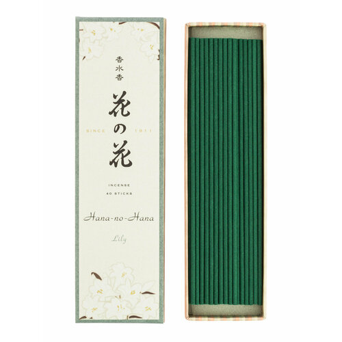 Японские благовония Nippon Kodo Лилия (Lily, серия Hana-no-Hana) палочки ароматические, 40 шт.