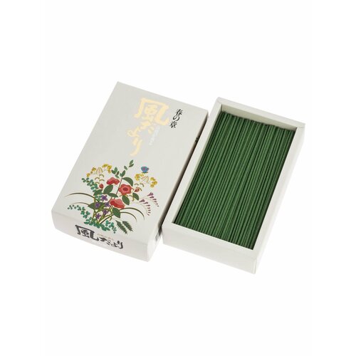 Японские благовония Nippon Kodo Весна (Spring, серия Kazedayori) палочки ароматические, 370 шт.