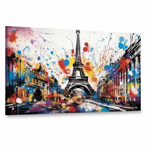 Интерьерная картина 100х60 "Парижская хрустальная картина"