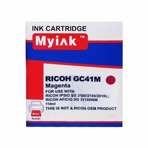 Картридж гелевый для RICOH Aficio SG2100/3110 type GC 41M Magenta (22ml) MyInk