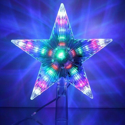 Фигура светодиодная звезда для ёлки «Луч» 28 ламп LED, 17,5 см, Мультицвет