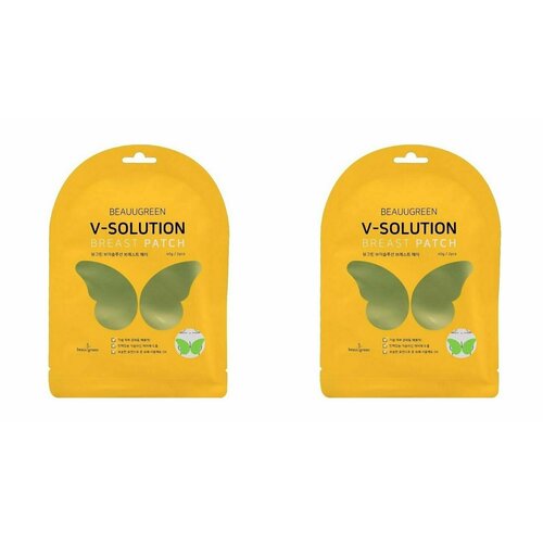 BEAUUGREEN Маска-патч для бюста для придания упругости V-Solution Breast Patch 40г - 2 штуки