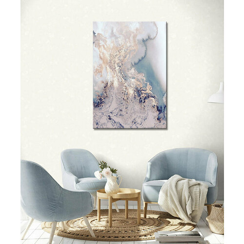 Картина на холсте для интерьера на стену - Мрамор, абстракция (10) 40х60