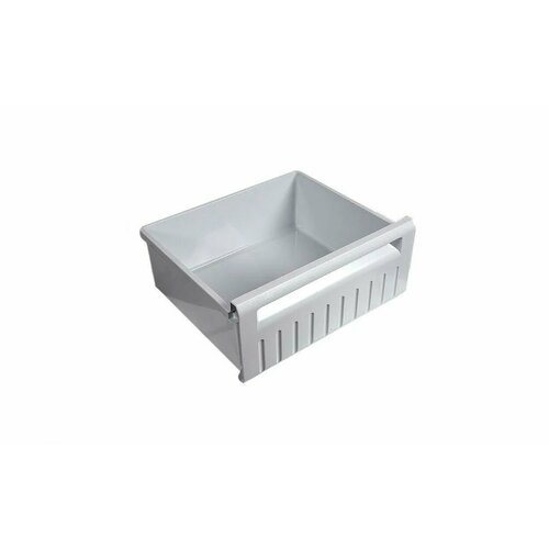 Ящик верхний/средний м/к холодильника Stinol/Indesit/Ariston, размеры 450х390х200 (передняя стенка)х170 (задняя стенка) мм, белый пластик