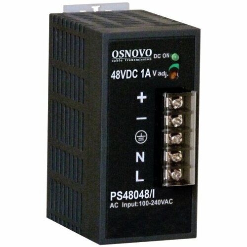 Промышленный блок питания. Osnovo DC48V, 1A (48W). PS-48048/I