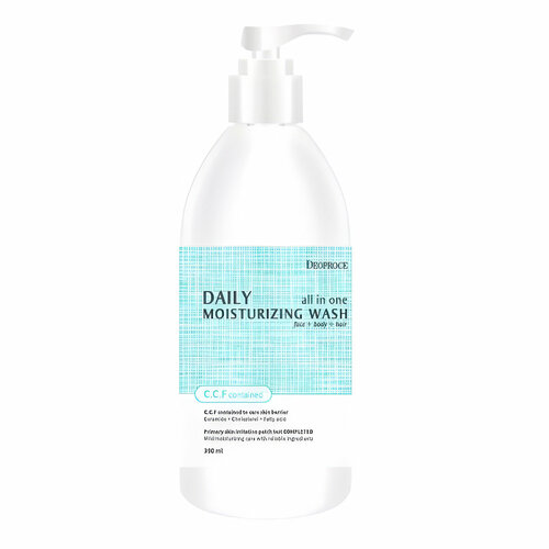 Увлажняющий гель для душа 3 в 1: для тела, лица и волос Deoproce Daily All In One Moisturizing Wash