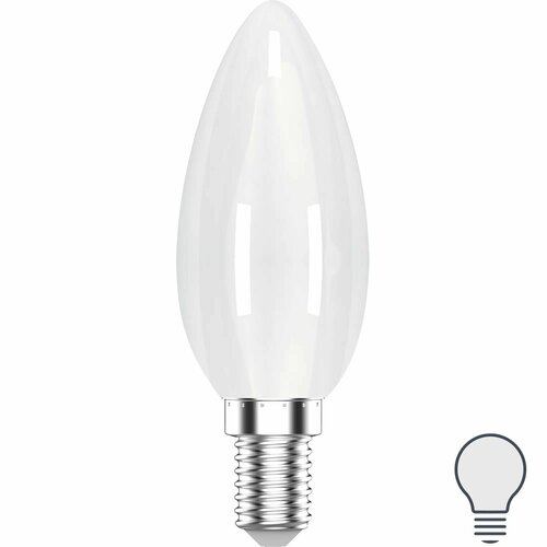 Лампа светодиодная Gauss E14 200-240 В 4.5 Вт свеча матовая 400 лм нейтральный белый свет