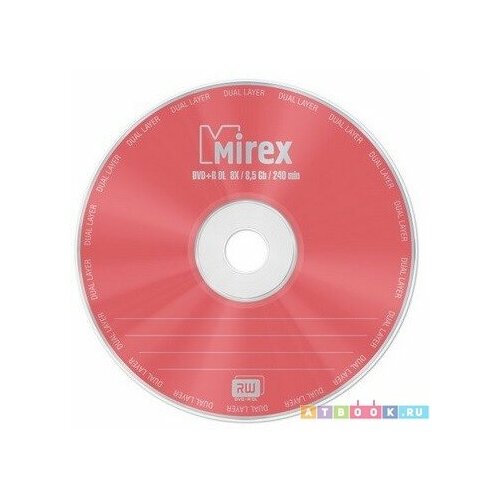 Оптический диск DVD+R Mirex 8.5 ГБ, Slim Case, 8x, Россия (UL130062A8S)