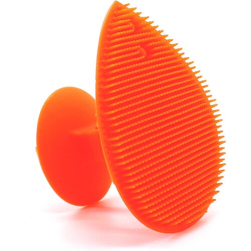 GESS SPA Face силиконовая массажная щеточка для очищения лица оранжевый