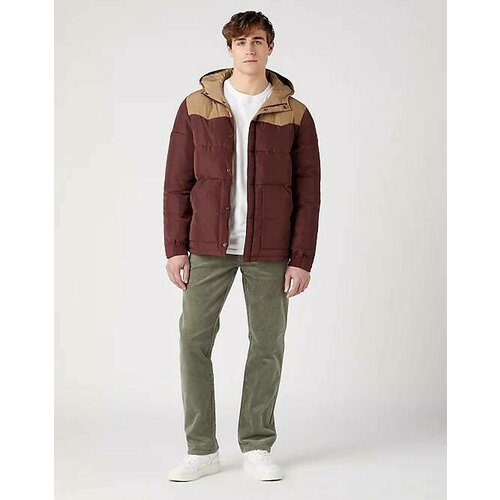 Куртка Wrangler, размер XXL, бордовый, коричневый