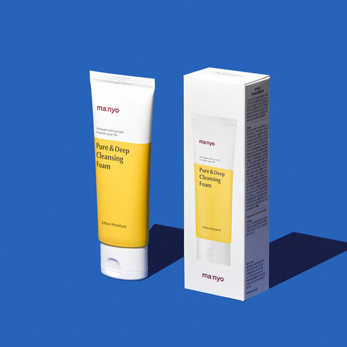 Manyo Factory Pure Deep Cleansing Foam - пенка для умывания для кожи, склонной к жирности