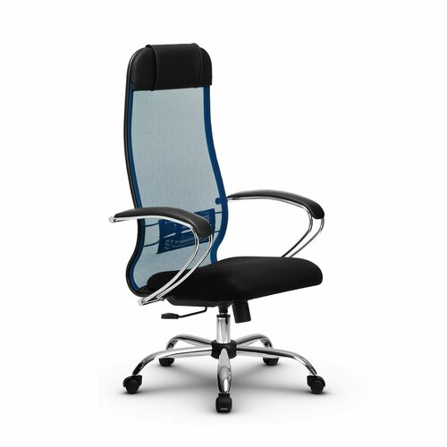 Компьютерное офисное кресло метта В 1b11/К131, Основание 17833, Синее/Черное