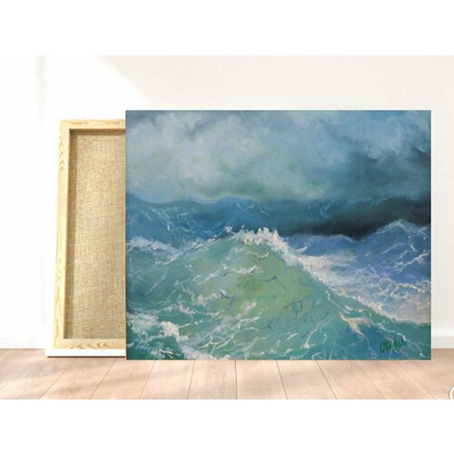 Картина Морской пейзаж маслом, 40х50см