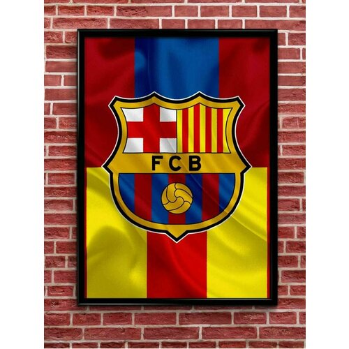 Плакат, Постер ФК Барселона, А3 (фотопанно, постер на стену)