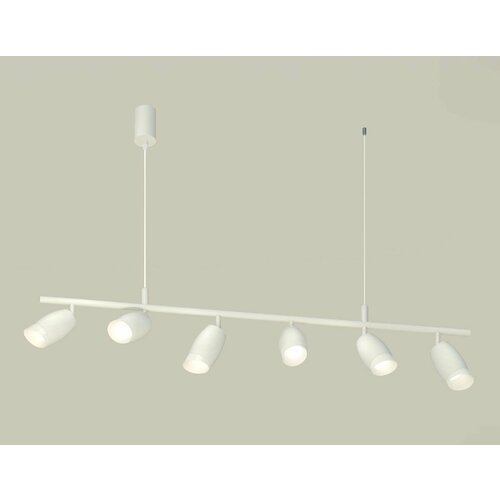 Комплект подвесного поворотного светильника с акрилом Ambrella Light Traditional DIY XB9005550/6 SWH белый песок / белый матовый MR16 GU5.3 (С9005, С1122, N7001)