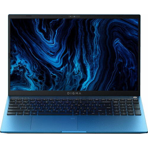 DIGMA Ноутбук Digma Pro Sprint M Core i7 1165G7 16Gb SSD512Gb Intel Iris Xe graphics 15.6" IPS FHD (1920x1080) Windows 11 Professional blue WiFi BT Cam 4500mAh (DN15P7-ADXW03) DN15P7-ADXW03