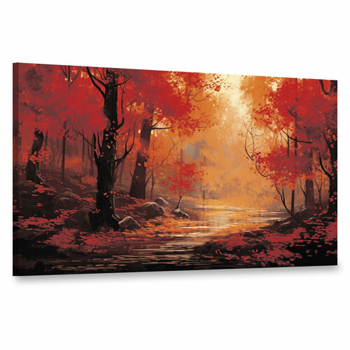 Интерьерная картина 100х60 "Осенний ковер"