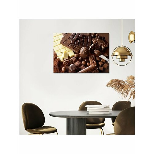 Картина на холсте с подрамником Аппетитный шоколад1 20х30