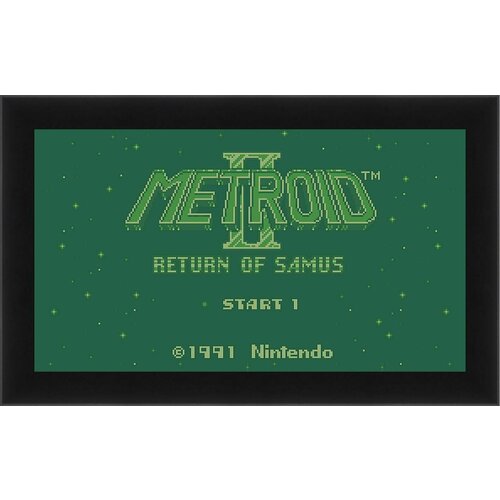 Плакат, постер на бумаге Metroid II: Return Of Samus. Размер 21 х 30 см