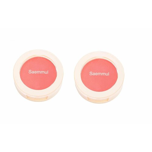 The Saem Румяна компактные Saemmul Single Blusher PK01 Bubblegum pink, 5 гр, 2 шт