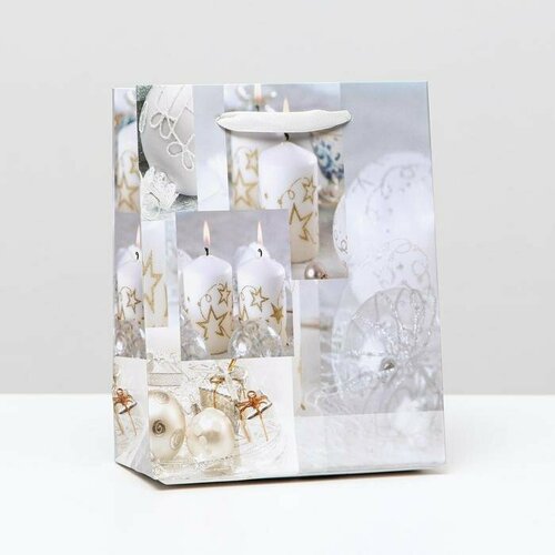 Пакет ламинированный "Свечи и подарки", 11,5 x 14,5 x 6 см (комплект из 48 шт)