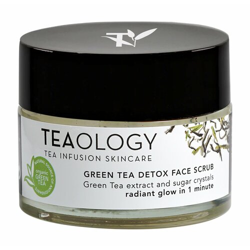 Увлажняющий сахарный детокс-скраб для лица с зеленым чаем Teaology Green Tea Detox Face Scrub /50 мл/гр.