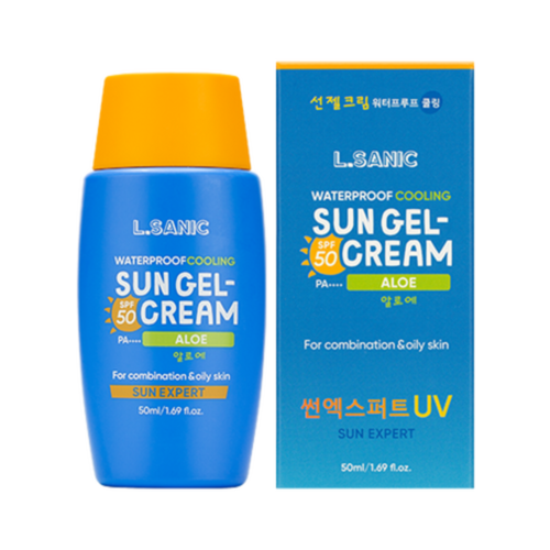 L. Sanic Гель-крем для лица солнцезащитный с алоэ - sun expert aloe gel-cream spf 50/pa++++, 50мл