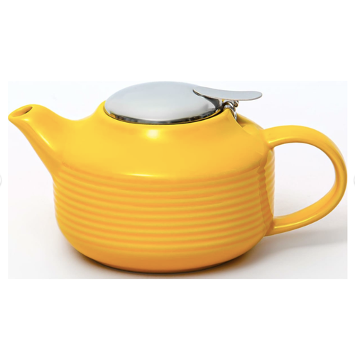 Чайник 700 мл, "Феличита" с фильтром, керамика, цветная упаковка желтый