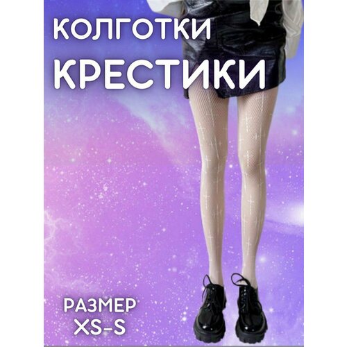 Колготки  Redweeks Крестики, размер XS/S, белый